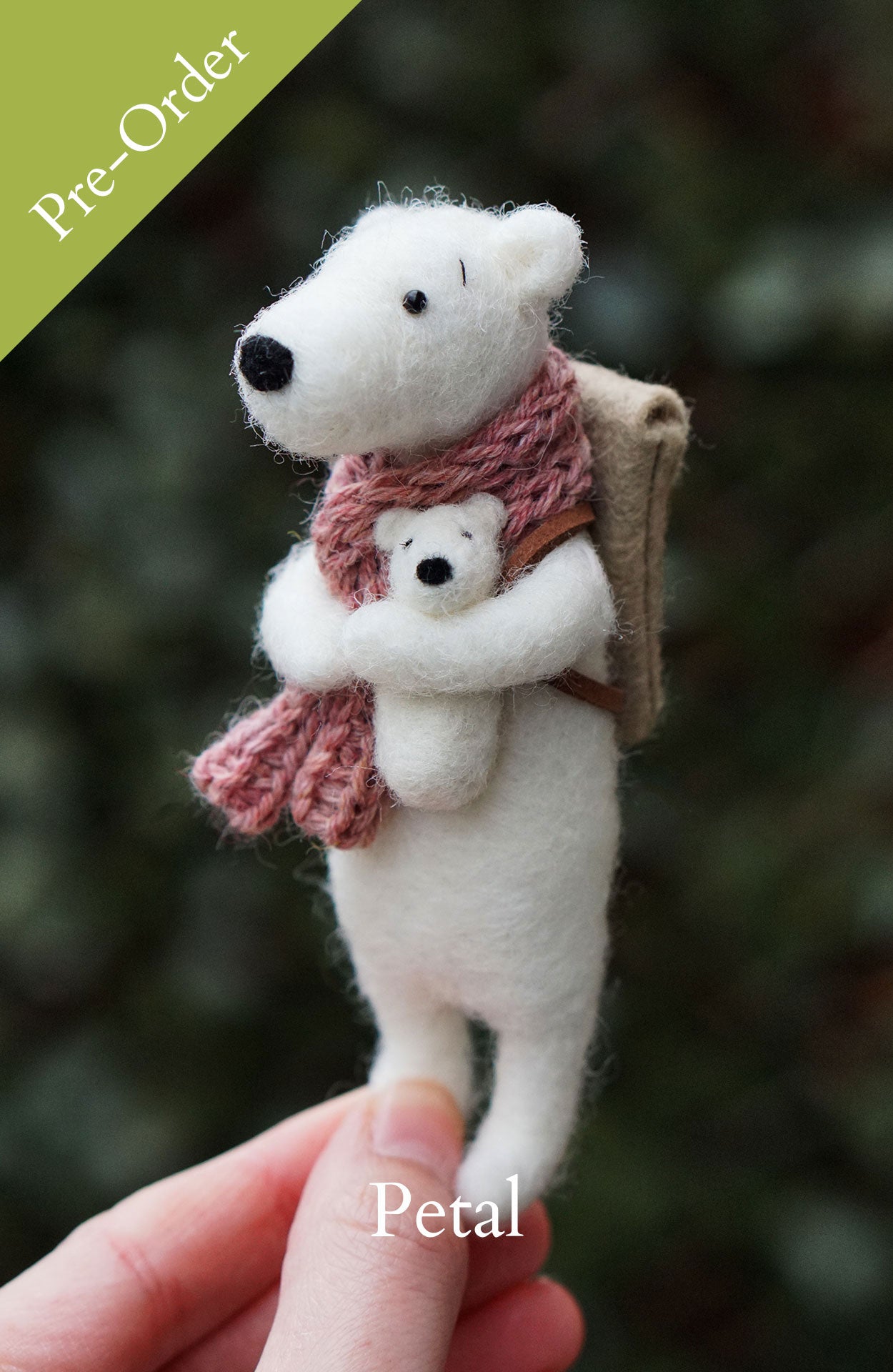 Pre-Order: Needle Felted Polar Bears – WoodlandersOnline